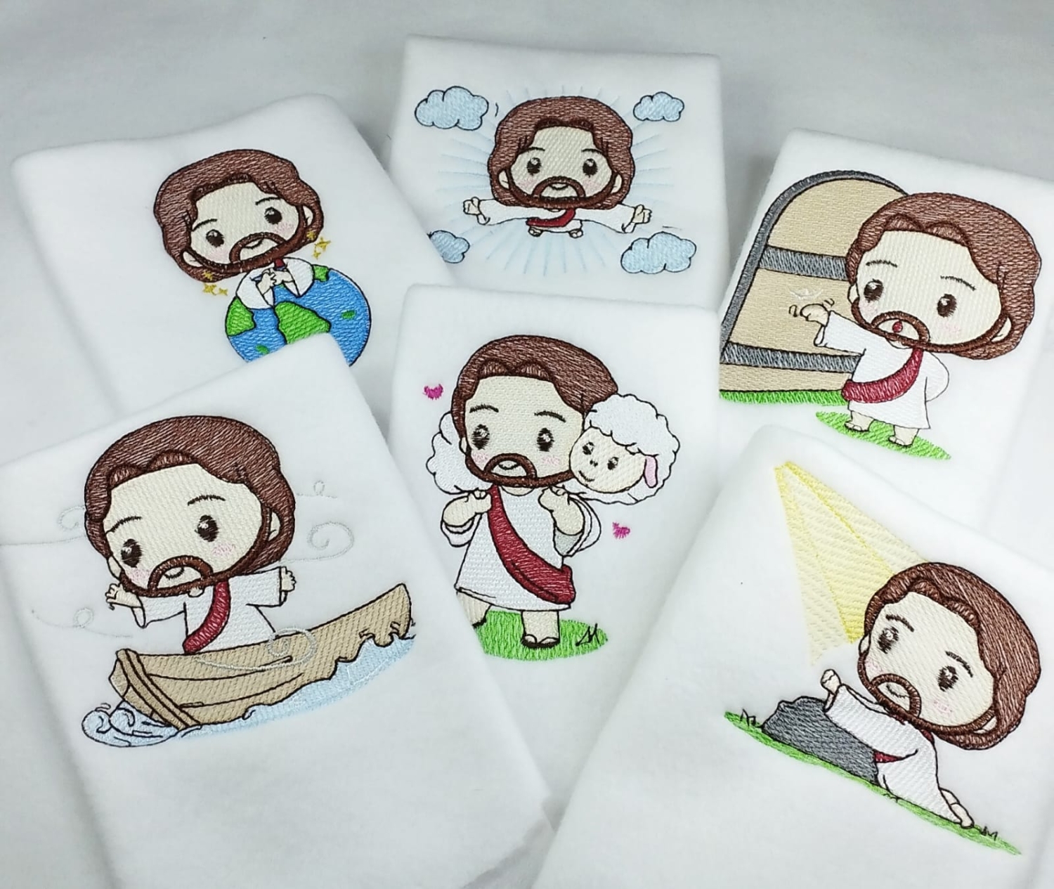 Coleção Jesus Cristo Cute Completa - Duh Bordado Matrizes de Bordados
